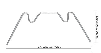 Galvanised Wire Glazing Clips x 100 for Greenhouses