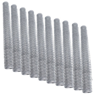 Galvanised Wire Netting Fencing Mesh Garden Fence Rabbit Pet Cages 50 ...