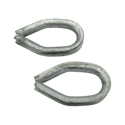 Galvanised Wire Rope Reeving Thimble 12MM X2 (Eyelet Cable Loop Rope ...