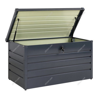 Galvanized Steel Waterproof Lockable Outdoor Garden Deck Storage Box ...