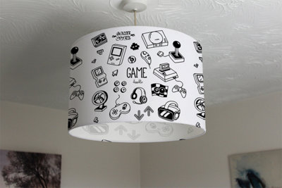 Game doodles (Ceiling & Lamp Shade) / 45cm x 26cm / Lamp Shade | DIY at B&Q