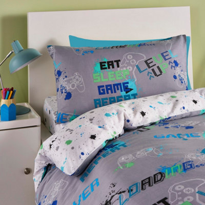 Game Glow Kids Gamer Themed Duvet Cover Set Glows In The Dark