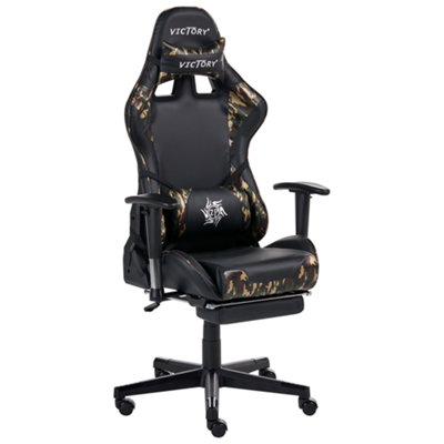 Gaming Chair VICTORY Faux Leather Dark Grey