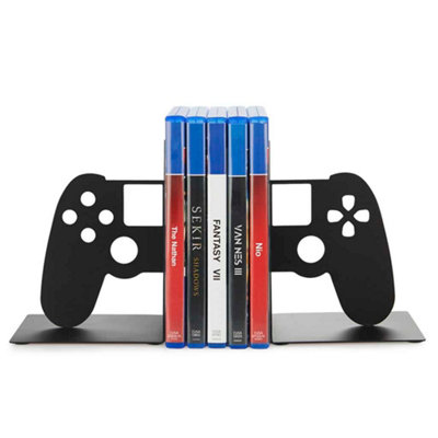 Gaming Controller Bookend Video Game Holder Joypad Upright Book Ends ...
