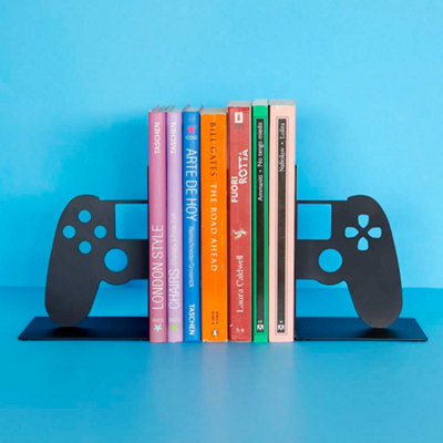 Gaming Controller Bookend Video Game Holder Joypad Upright Book Ends ...