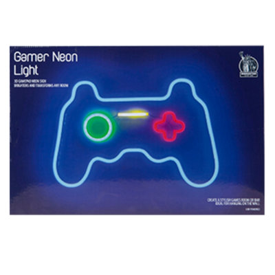 Gaming Controller Neon Light Sign Wall Mounted Or Free Standing | DIY ...