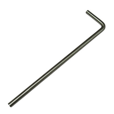 Garage Door Drop Bolt 18" (Stainless Steel Floor Ground Stable Catch)