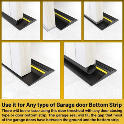 Garage Door Floor Threshold Weather Seal HEAVY DUTY RUBBER Draught ...