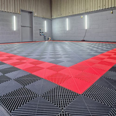 Garage Goals Superior Strength Red Vented Rib Tile