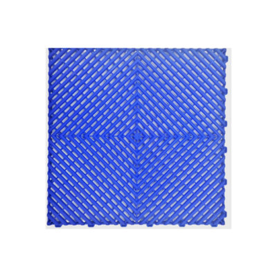 Garage Goals Superior Strength Royal Blue Vented Rib Tile | DIY at B&Q