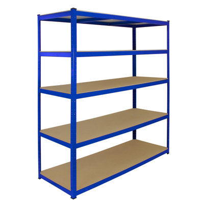 Garage Racking Shelving Unit / 5 Tier 1600mm Wide x 600mm Deep/Steel ...
