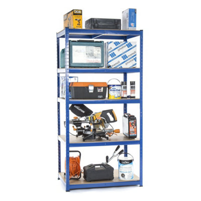 Garage Shelving Units / Racking 5 Levels 1800mm H x 900mm W x 600mm D ...