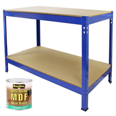 Garage Workbench Racking Shelving Table Metal Storage DIY Tools Heavy ...