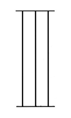 GARD Metal Deck Decking Infill Fence Panel 280mm Wide x 770mm High ...