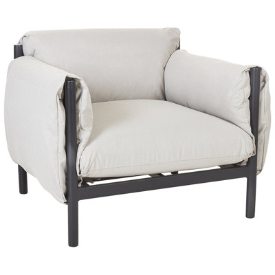 Garden Armchair ESPERIA Metal Grey