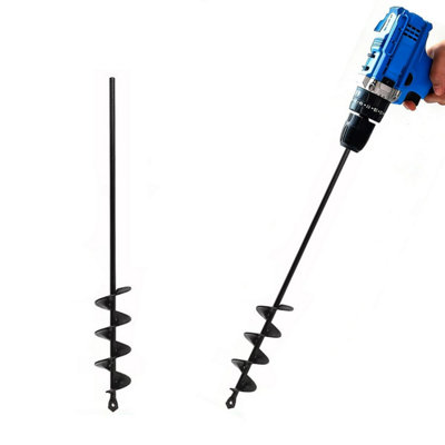 Garden Auger Bit 32.62 Inch x 1.18 Inch Drill Bit for Bulbs Seedlings ...