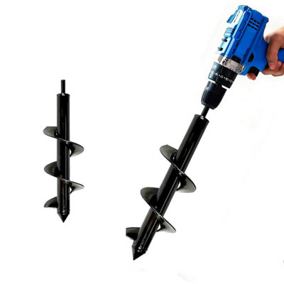 Garden Auger Drill Bit 11.81 Inch Soil Digging Tool for Bulb Planting ...