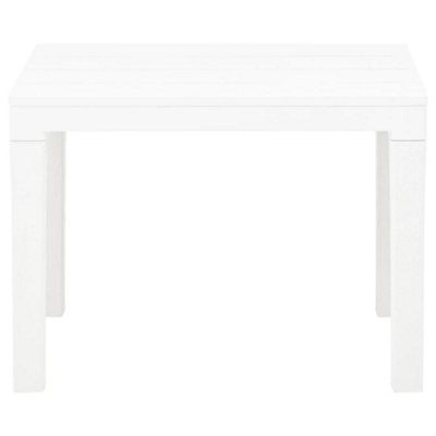 Garden Benches 2 pcs White Plastic