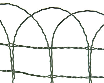 Garden Border Wire Fence PVC Green Steel Lawn Decorative Edging Fencing ...