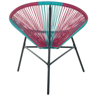 Garden Chair ACAPULCO PE Rattan Turquoise
