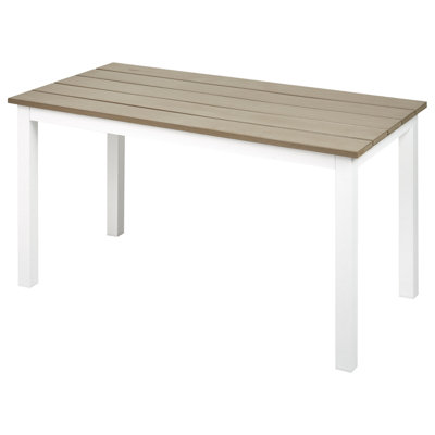 Garden Dining Table MESSINA 100 cm 52 cm White