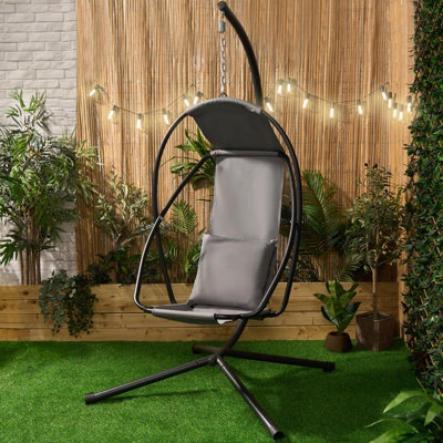 Garden Egg Chair Hanging Outdoor Seat Chair Pod Swing Hammock Indoor ...