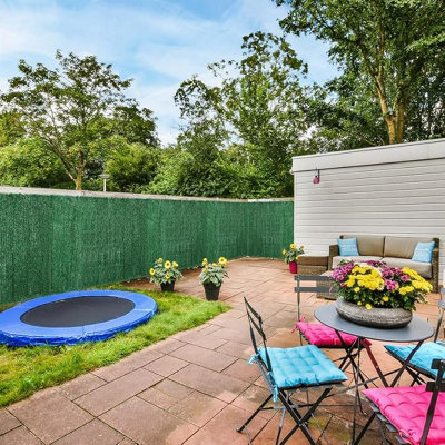 Garden Fence Artificial Conifer Hedge Screening Plastic Garden Privacy ...