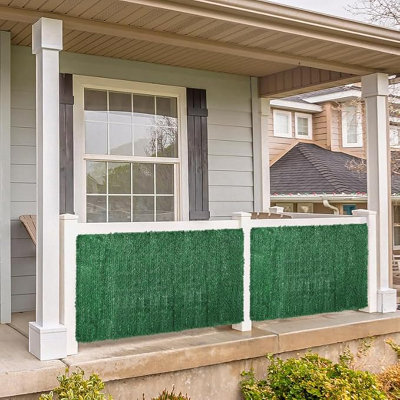 Garden Fence Artificial Conifer Hedge Screening Plastic Garden Privacy ...