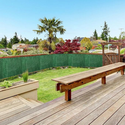 Garden Fence Artificial Conifer Hedge Screening Plastic Garden Privacy ...