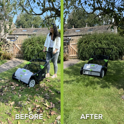 Garden Force Leaf Chief- Push Leaf and Grass Collector