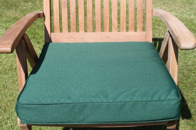 Garden Furniture Cushion- Armchair Seat Pad for Large Garden Chair in Green