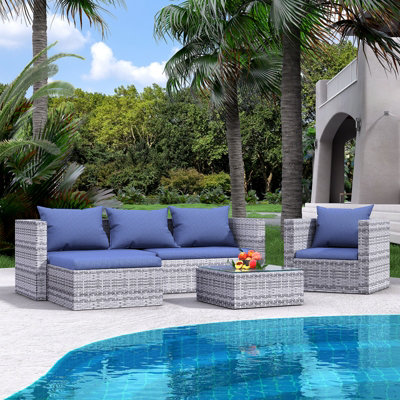 Rattan modular corner sofa set store