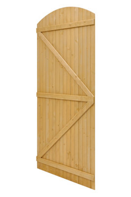 Garden Gate Pine Wood Semi Side Opening Gate for Garden Entrance Fence ...