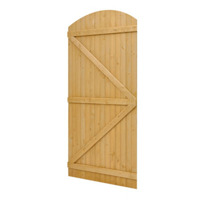 Garden Gate Pine Wooden Semi Side Opening Gate, Semi Braced ...