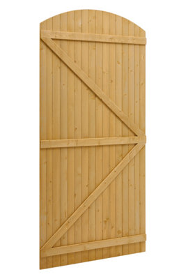 Garden Gate Pine Wooden Semi Side Opening Gate Semi Braced H 150 cm x W ...