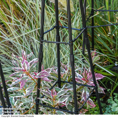 Garden Gear 1.2m Metal Tower Trellis, A-Shape Design, Plastic-Coated ...