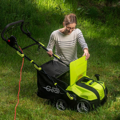 Garden Gear 2000W Electric Lawn Scarifier, Grass Rake and Aerator, 40cm ...