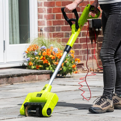Garden Gear Electric Multi Cleaning Brush Weed Sweeper 500W Cleans Patios Decks & Driveways ...