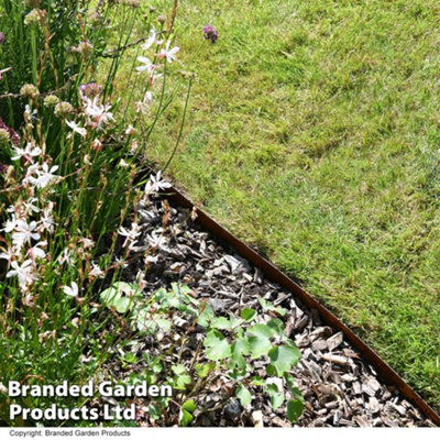 GARDEN GEAR HEAVY DUTY METAL BORDER EDGING 1M EASY INSTALLATION ...