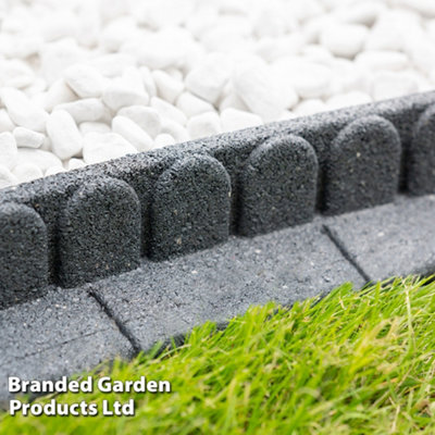 Garden Gear Lawnmower Friendly Flexi-Edge Border Curve Edging Stone ...