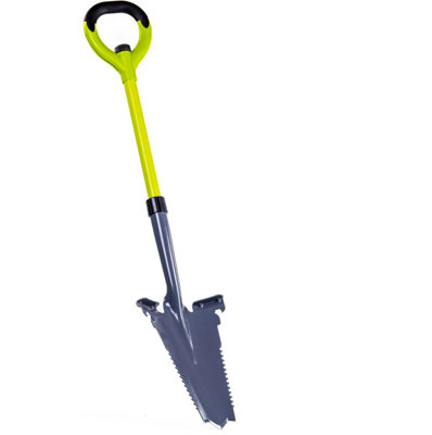 Garden Gear Multi-Purpose Shovel, Serrated Carbon Steel Blade, Root ...