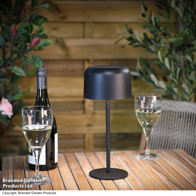 Garden Gear Solar Metal Table Touch LED Lamp, Waterproof, USB & Solar ...