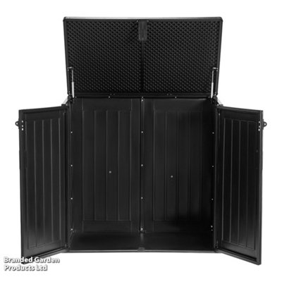 Garden Gear Storage Shed 775 Litre XL Capacity Lockable Bin Store ...