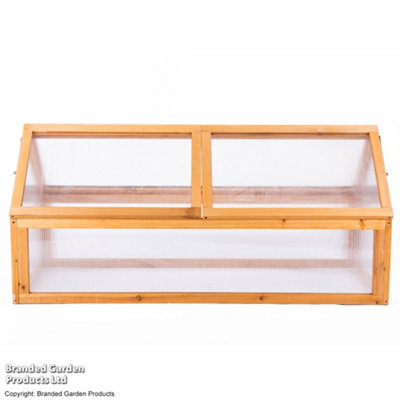 Garden Gear Wooden XL Cold Frame Greenhouse, Polycarbonate Panels ...