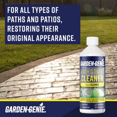 Garden Genie - Path and Patio Stone Cleaner, Degreaser for Stains ...