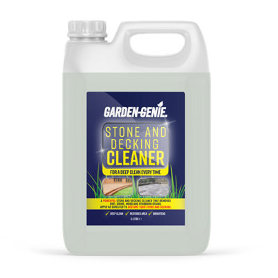 Garden Genie - Stone & Decking Cleaner, Removes Mould & Algae - 5 Litre