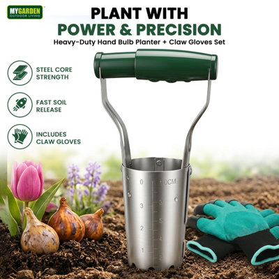 Garden Hand Bulb Planter Tool New Plant Fruit Tree Seedling ...