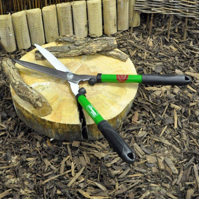 Garden Hedge Shears Non Stick Straight Blade Lightweight Trimming Tool ...