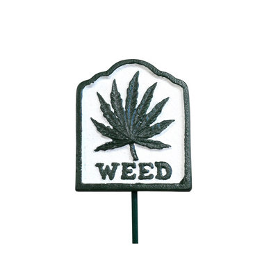 Garden Herb Sign Marker - Weed
