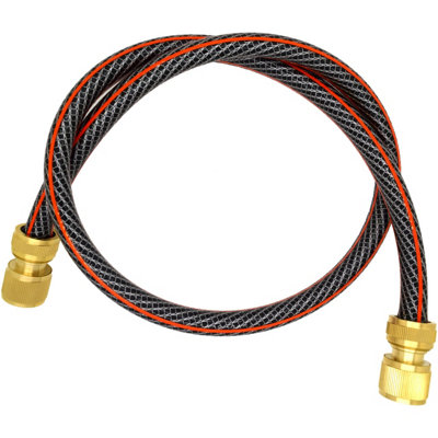 Garden Hose Pipe, Outdoor Tap to Reel Connection Set with 2 Brass Quick ...